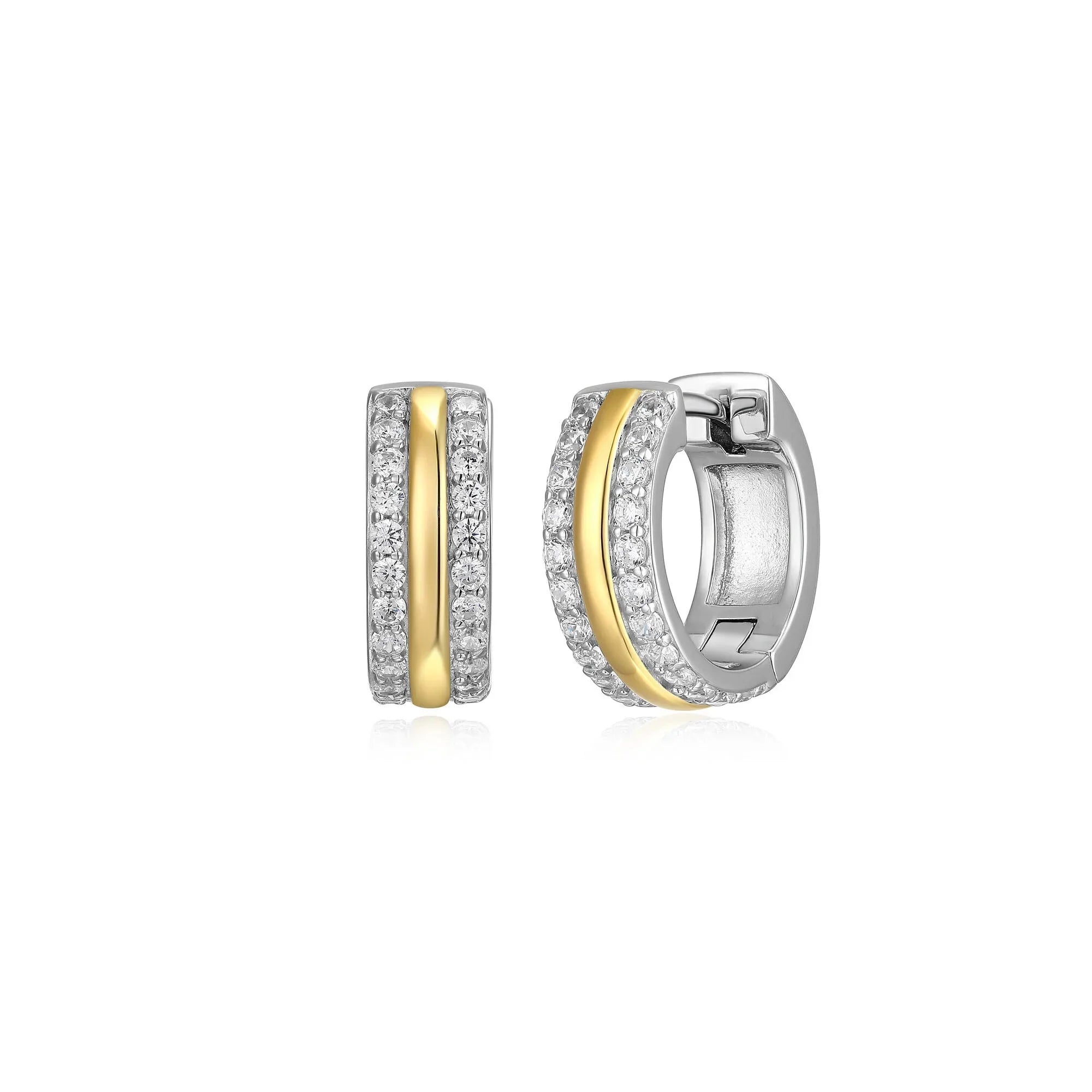 Two-Tone Huggies by Charles Garnier – West Orange Jewelers